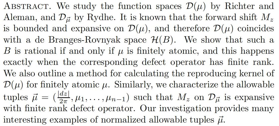 ON DIRICHLET-TYPE AND n-ISOMETRIC SHIFTS IN FINITE RANK DE BRANGES ...